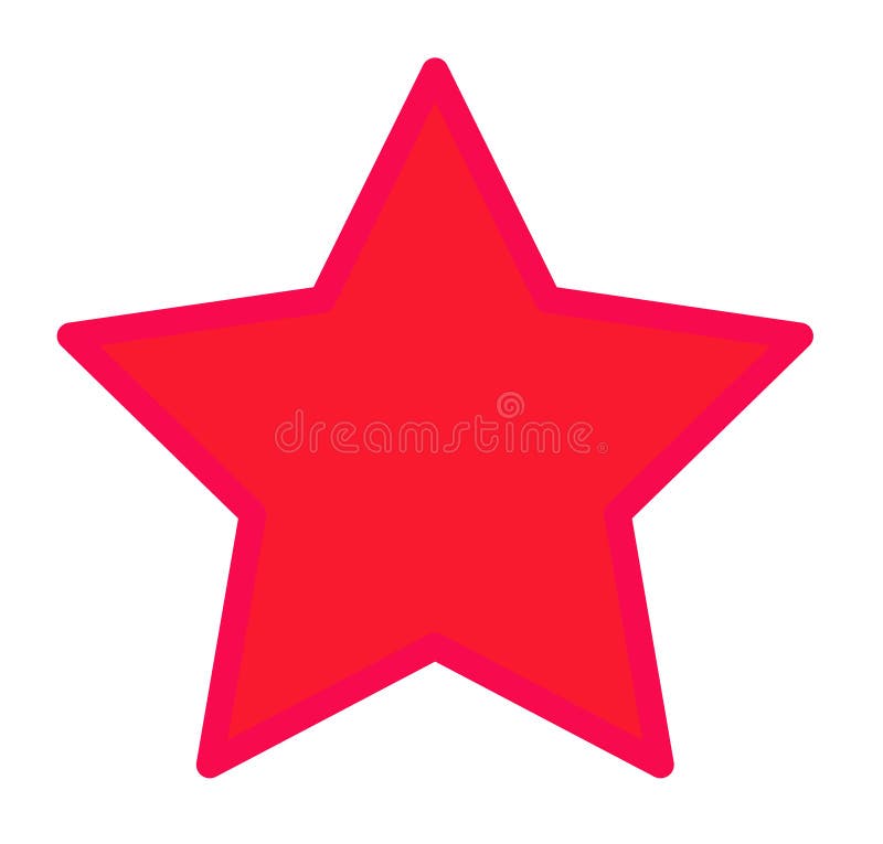Red 3d Star Icon on White Background. Flat Style. 3d Star Icon for Your ...
