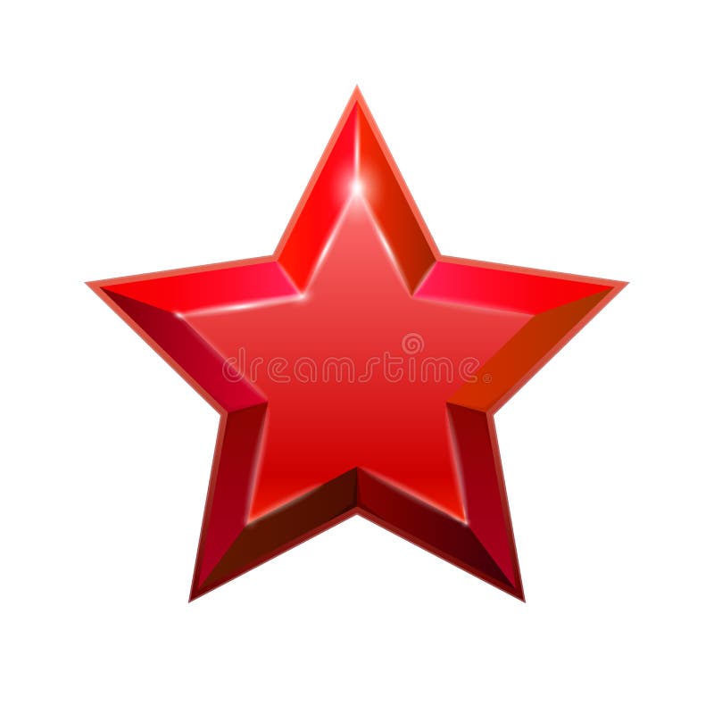 Red star isolated stock vector. Illustration of isolated - 157352113