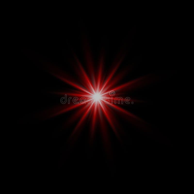 Red star. Light lines stock illustration. Illustration of element ...
