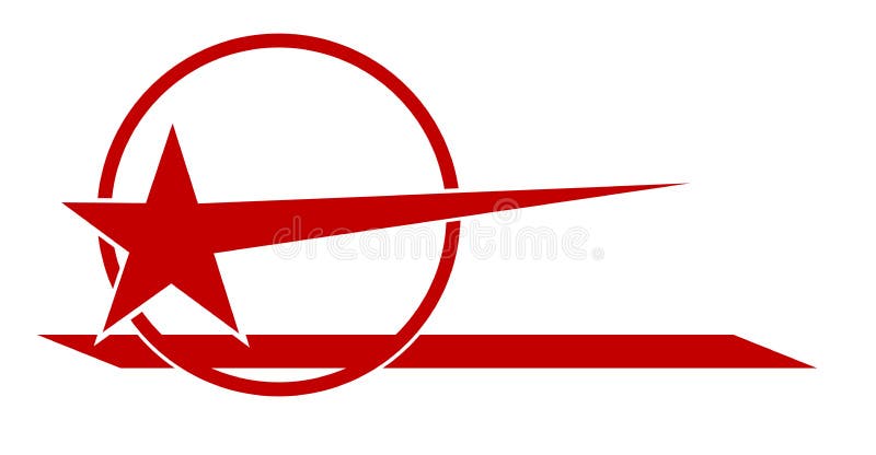 Logo red star stock vector. Illustration of vector, brand - 15583985