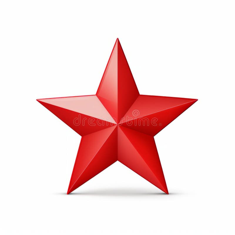 Realistic Star Emblem on White Background - Detailed Sketchfab Style ...