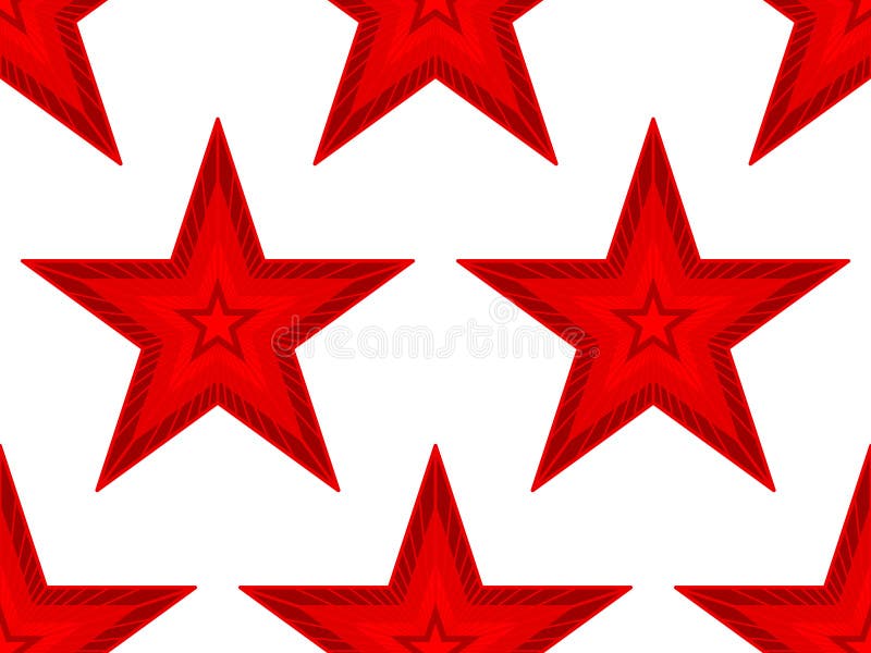 Red star pattern stock vector. Illustration of decoration - 92612794