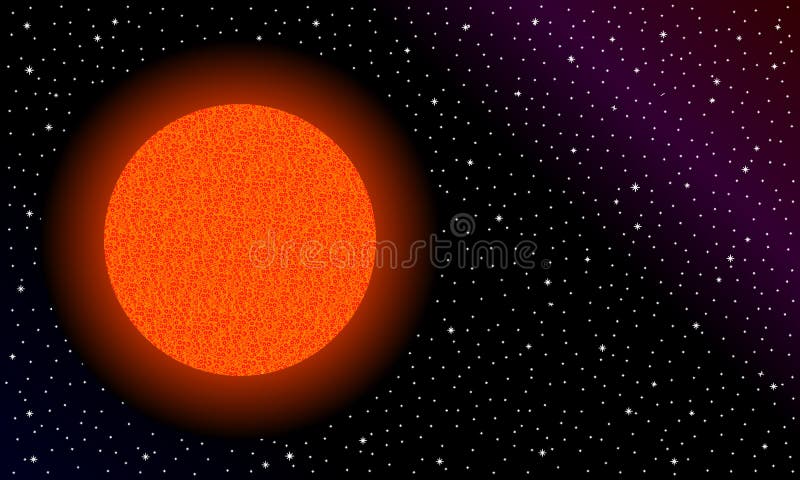 Red star in space stock illustration. Illustration of design - 134897970