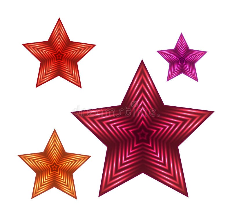 Red star stock vector. Illustration of collection, sign - 57231842