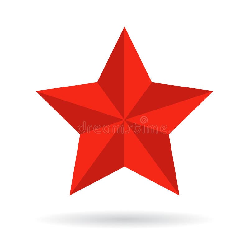 Red star vector icon stock vector. Illustration of glossy - 101962175