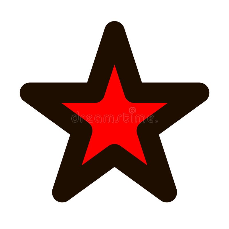 Red Star. Vector Illustration Stock Vector - Illustration of ...