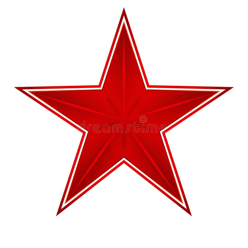 Red star stock vector. Illustration of blue, object, color - 48450158