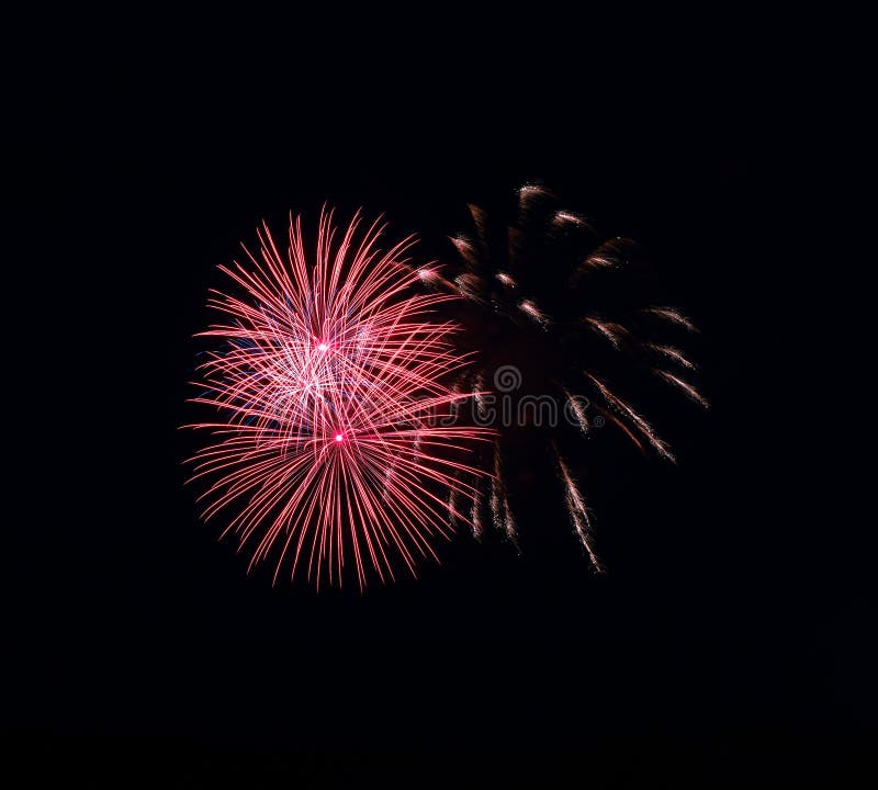 Red Starburst Firework stock photo. Image of fourth - 336691700