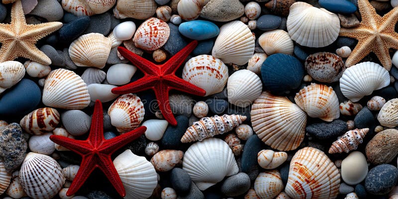 Pile of shells on beach stock photo. Image of nature - 37737504
