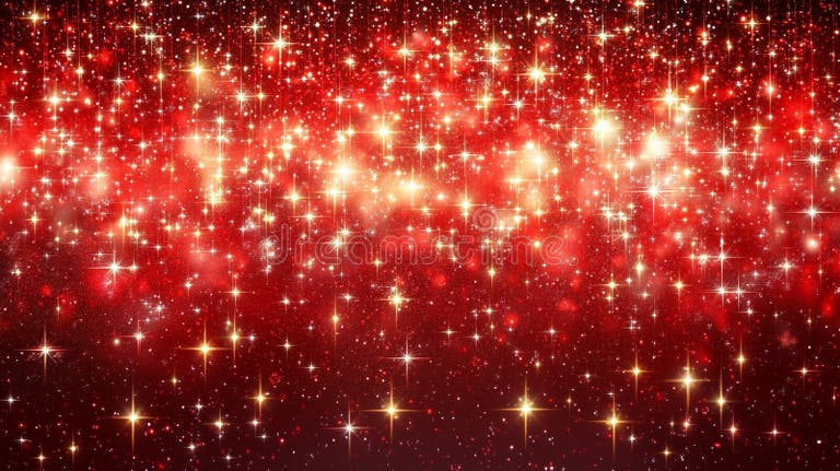 Red Starry Glitter Background, Festive Sparkle Texture Stock ...