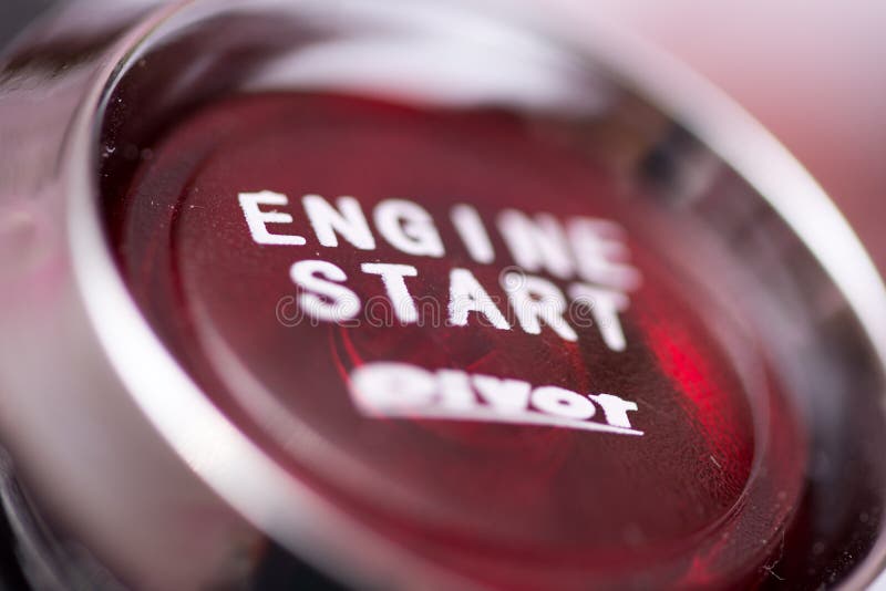 Red Start Stop Button Car Automobile Stock Photo - Image of sign, drive ...