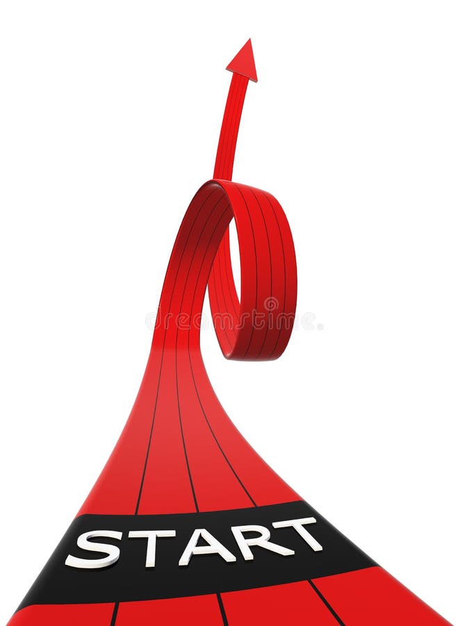 Starting Line On Running Track Stock Vector - Illustration of number ...