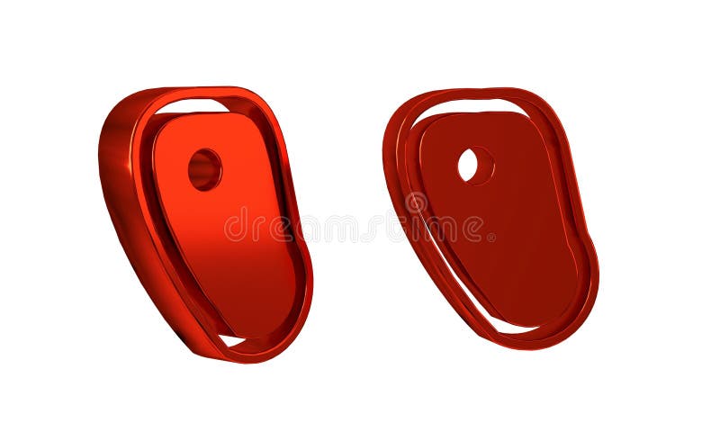 Red Steak Meat Icon Isolated on Transparent Background. Stock ...