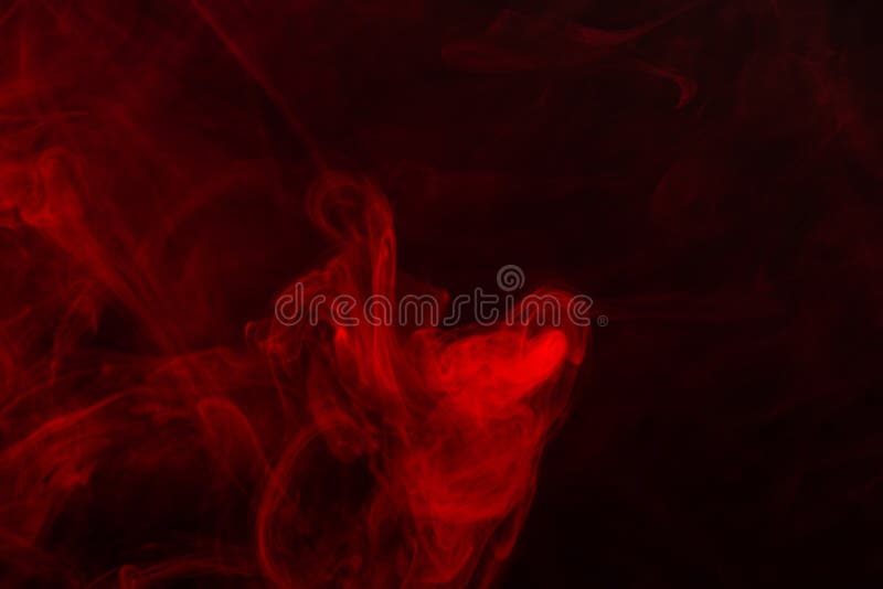 Red Steam on a Black Background Stock Photo - Image of motion, foggy ...