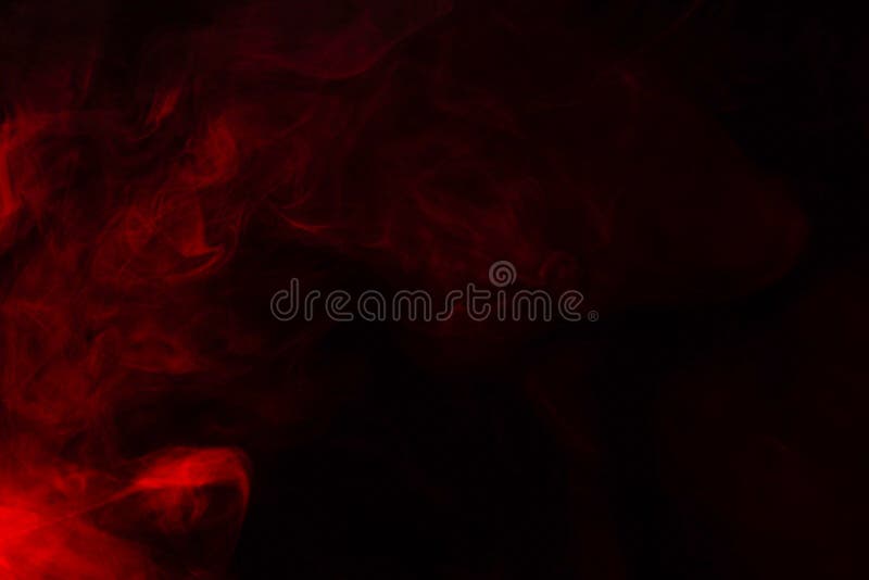 Red Steam on a Black Background Stock Image - Image of curve, magic ...