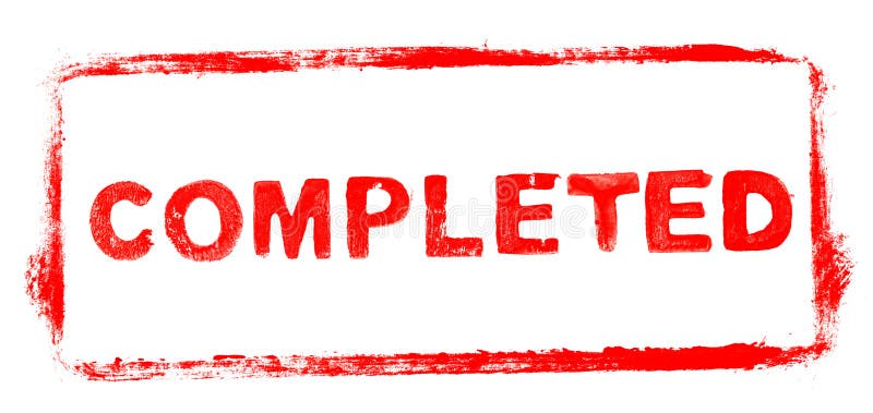 Red Stencil Frame: Completed Banner Stock Illustration - Illustration ...