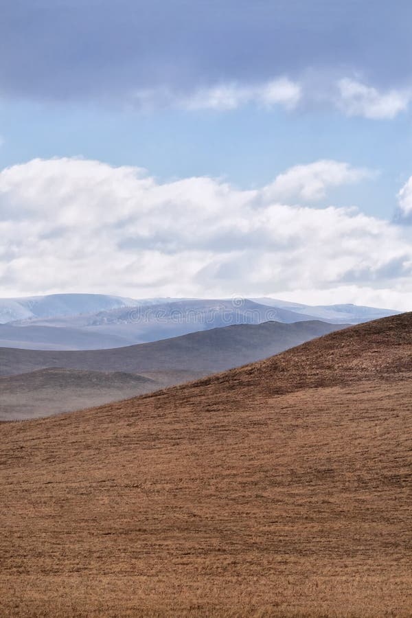 Red Steppes in Autumn, Inner Mongolia, China Stock Image - Image of ...