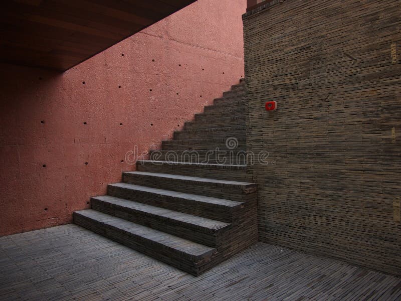 The Red Steps stock image. Image of greek, roads, saronic - 25002965