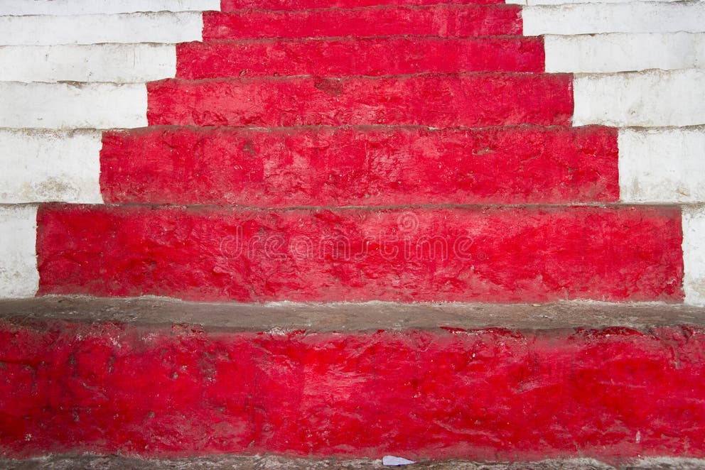 Red steps stock image. Image of prospective, myanmar - 29370351