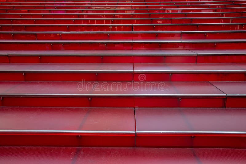 Red steps going up stock photo. Image of winner, covered - 197102788