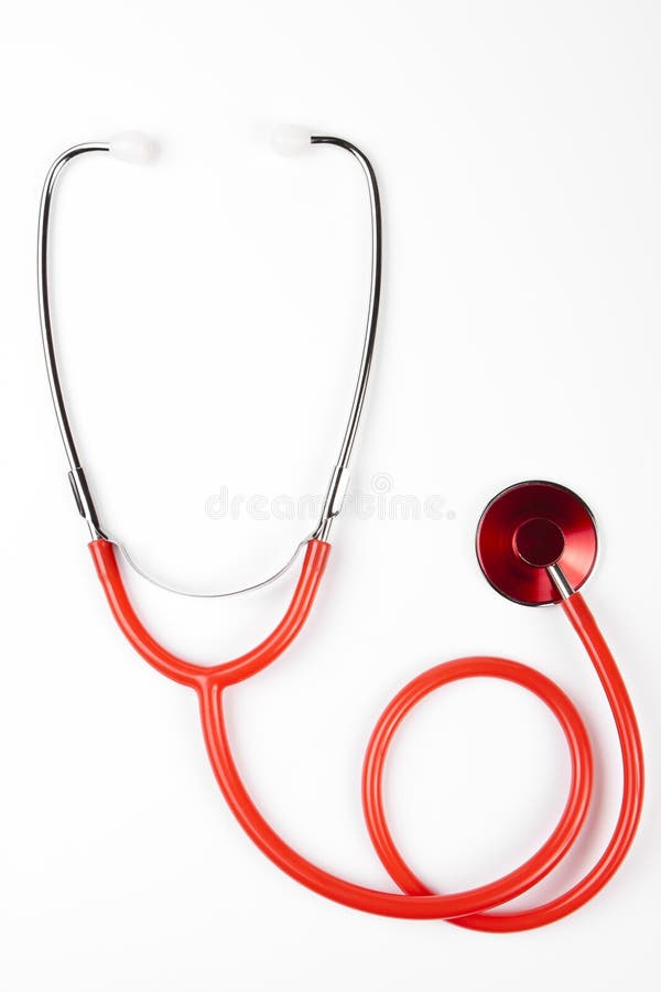 Stethoscope in Red As Frame Stock Photo - Image of border, heart: 29116440