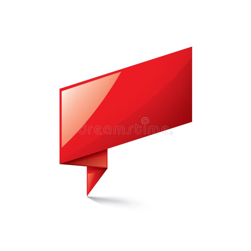 Red Sticker on White Background. Vector Illustration Stock Vector ...