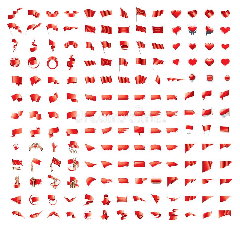 Red Sticker on White Background. Vector Illustration Stock Vector ...