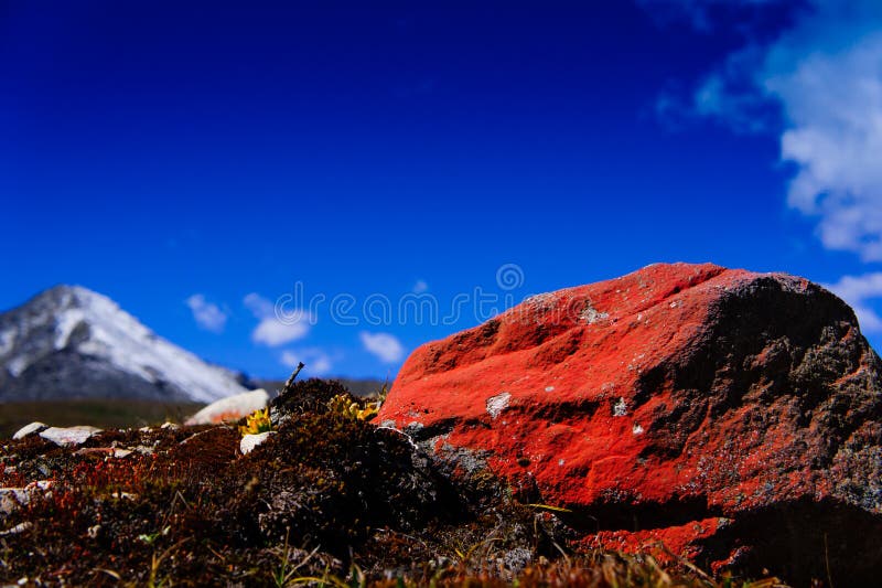 Red Stone stock image. Image of green, blue, redstone - 24296869