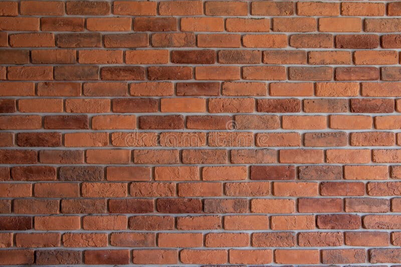 Red Stone Brick Wall for Background or Backdrop. Stock Image - Image of ...