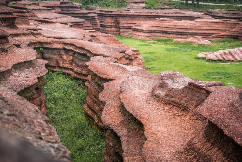 Red stone forest stock photo. Image of china, outdoor - 53460446