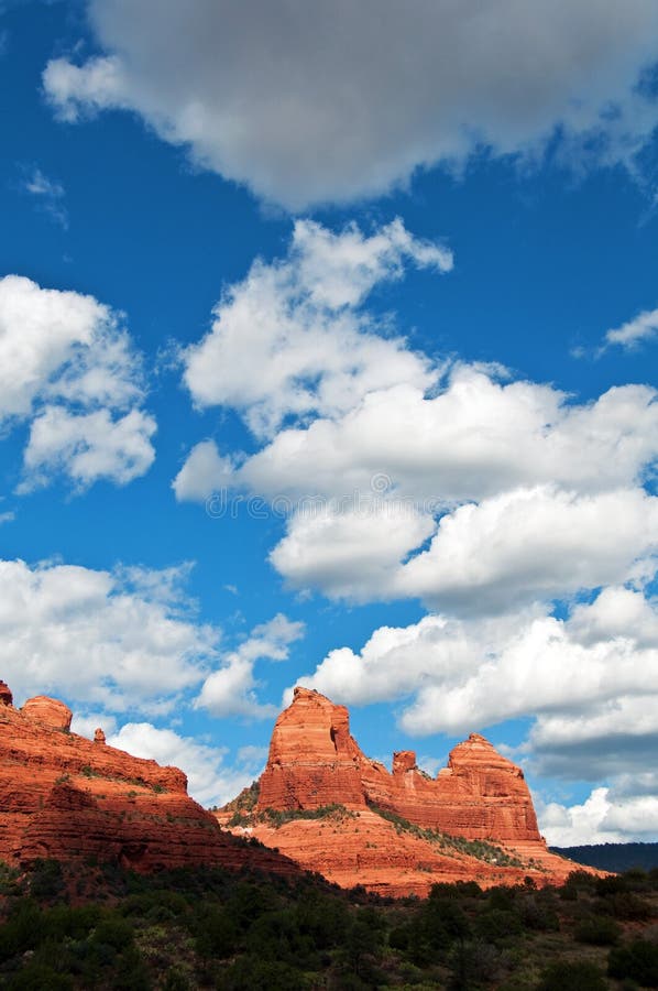 Red Stone Landscape of Sedona, in Arizona Stock Photo - Image of ...
