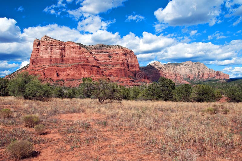 Red Stone Landscape of Sedona, in Arizona Stock Photo - Image of ...