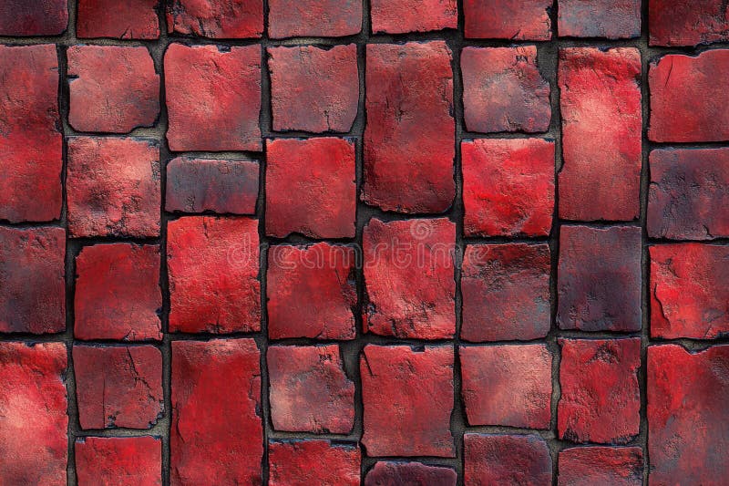 Red Stone Pavement Texture Background Rustic Design Stock Illustration ...