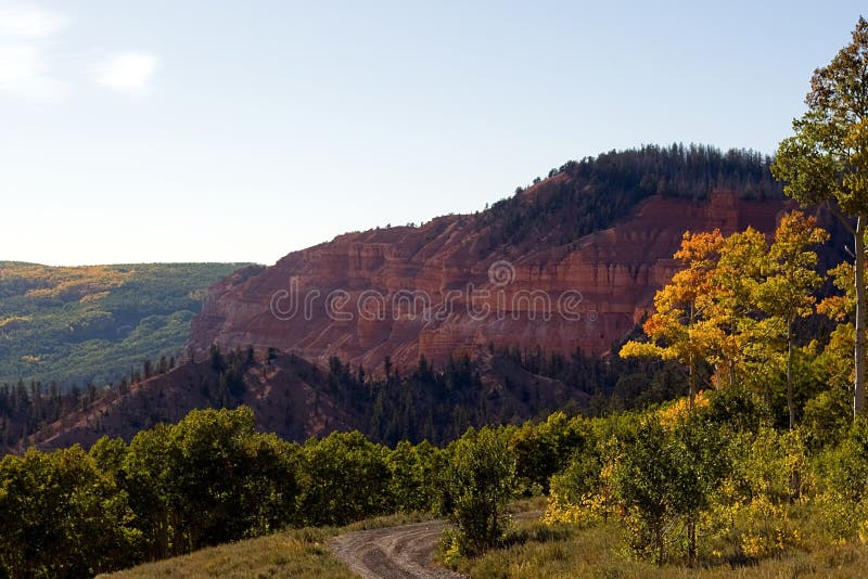 Red Stone Ridge stock image. Image of forest, beauty - 11158267