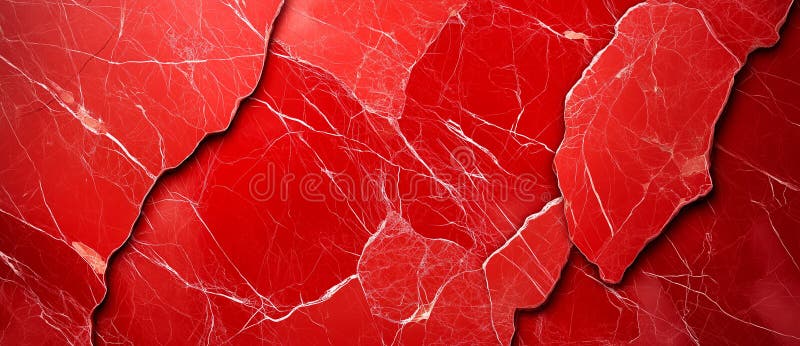 Red Stone Texture with Cracks, Creating Striking Marble Background ...