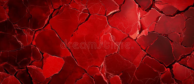 Red Stone Texture with Cracks, Resembling Red Marble Background ...