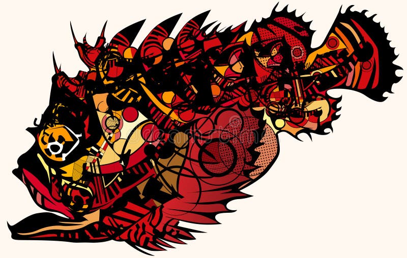 Stonefish Illustration Stock Illustrations – 20 Stonefish Illustration ...