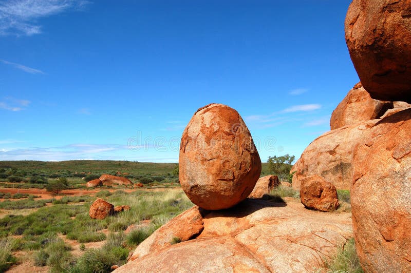 Devil s Marbles stock photo. Image of stuart, balanced - 18094950