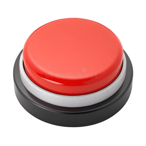 Red Stop Button 3 D Icon Isolated White Background Stock Illustration ...