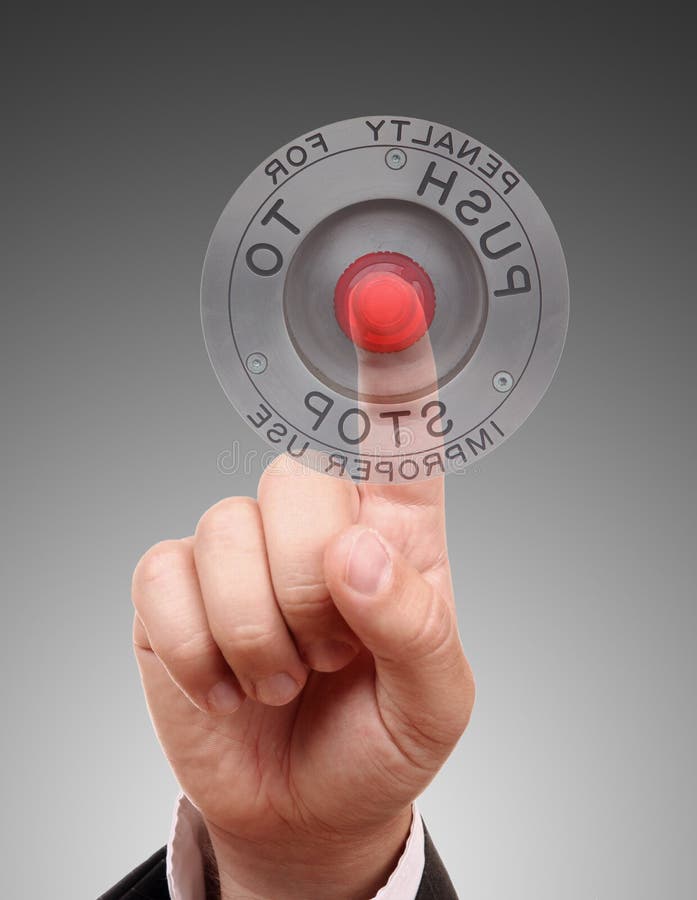 Red STOP Button Pressed by Hand Stock Image - Image of economy, finger ... Red STOP Button Pressed by Hand Stock Image - Image of economy, finger ...