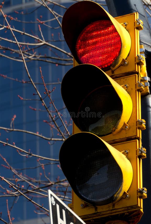 Red stop light stock image. Image of lane, symbol, signal - 23588075