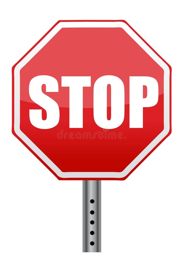 Stop Sign stock vector. Illustration of pattern, vector - 4973681