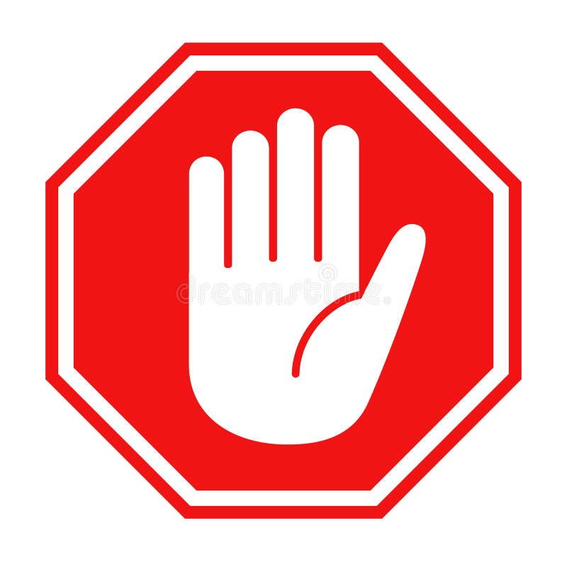 Hand Stop Sign Stock Illustrations – 48,063 Hand Stop Sign Stock ...