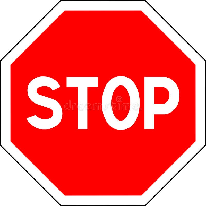 Red Stop Sign Stock Illustrations – 77,635 Red Stop Sign Stock ...