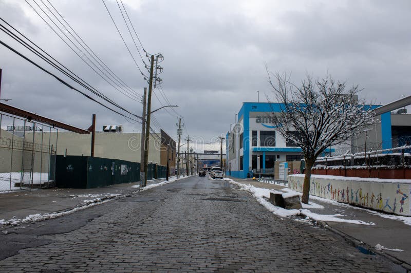 There is a Red Stop Sign and Some Snow on the Ground Editorial Image ...