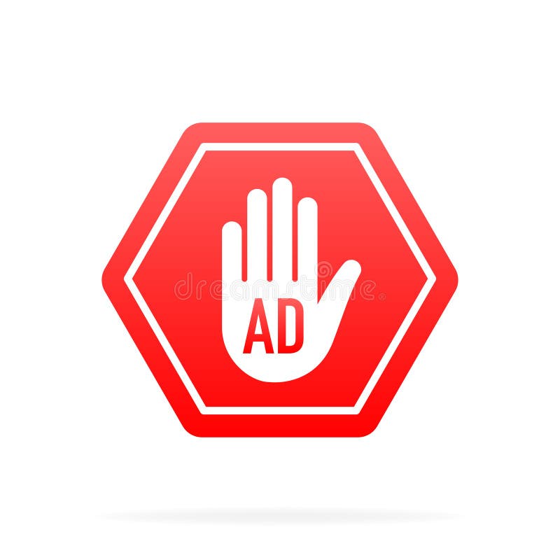 Red Stop Signs. Hand, Rectangle,mark. Stop Symbols in Circles, Warning ...