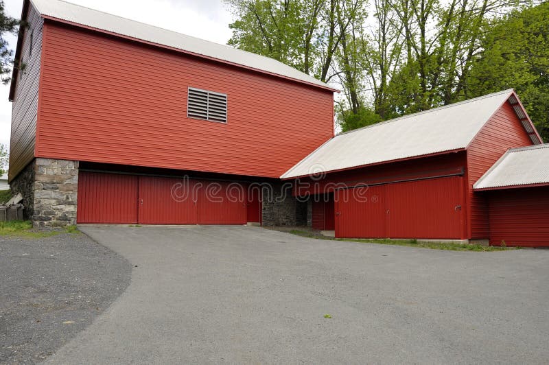 Red storage barns stock photo. Image of building, bright - 9453508