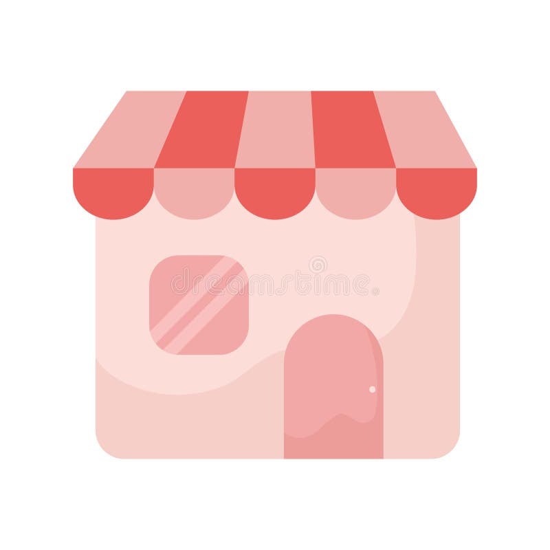 Red store design stock vector. Illustration of pretty - 246563841