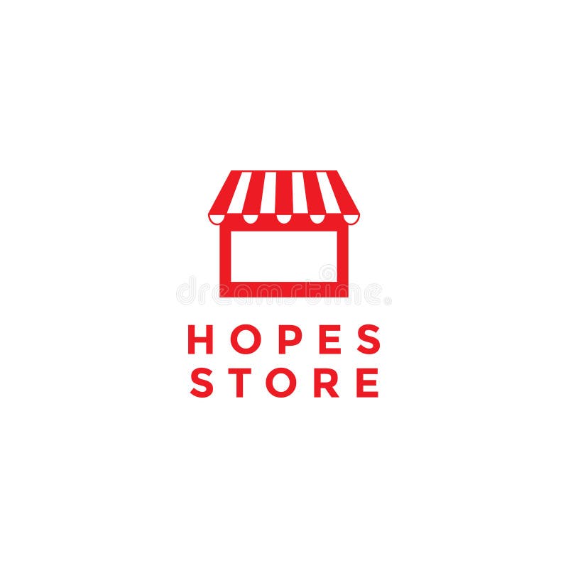Red Store Stand Modern Logo Symbol Icon Vector Graphic Design ...