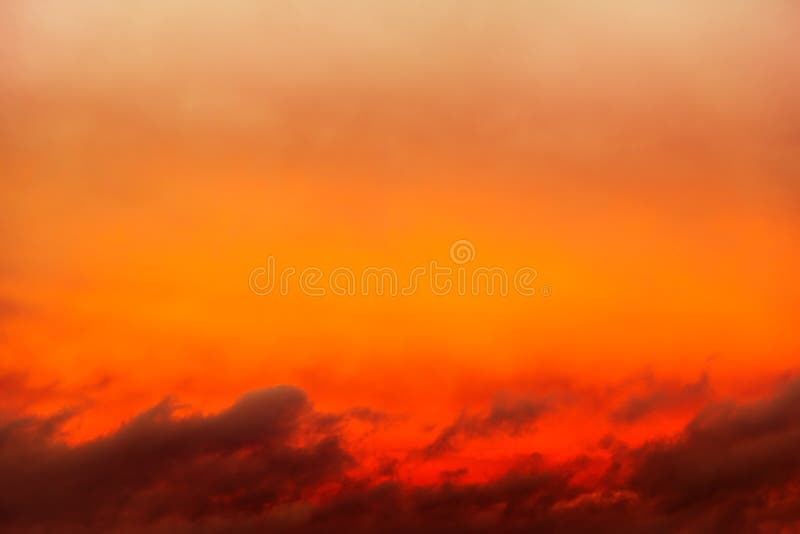 Red Storm Clouds with a Light Stock Image - Image of large, luminary ...